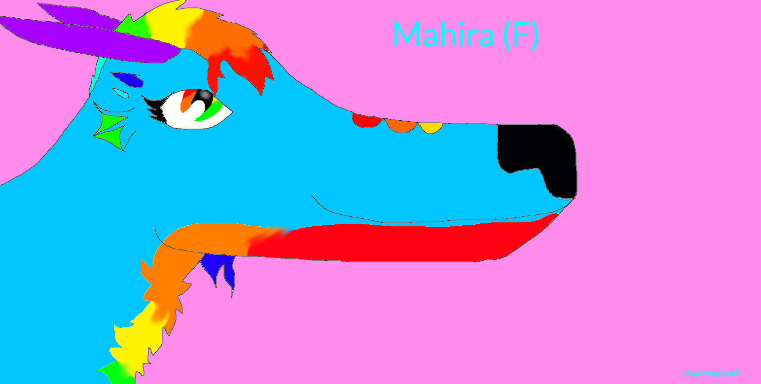 Mahira the female rainbow drof v2 by Zeira-Wolf on DeviantArt
