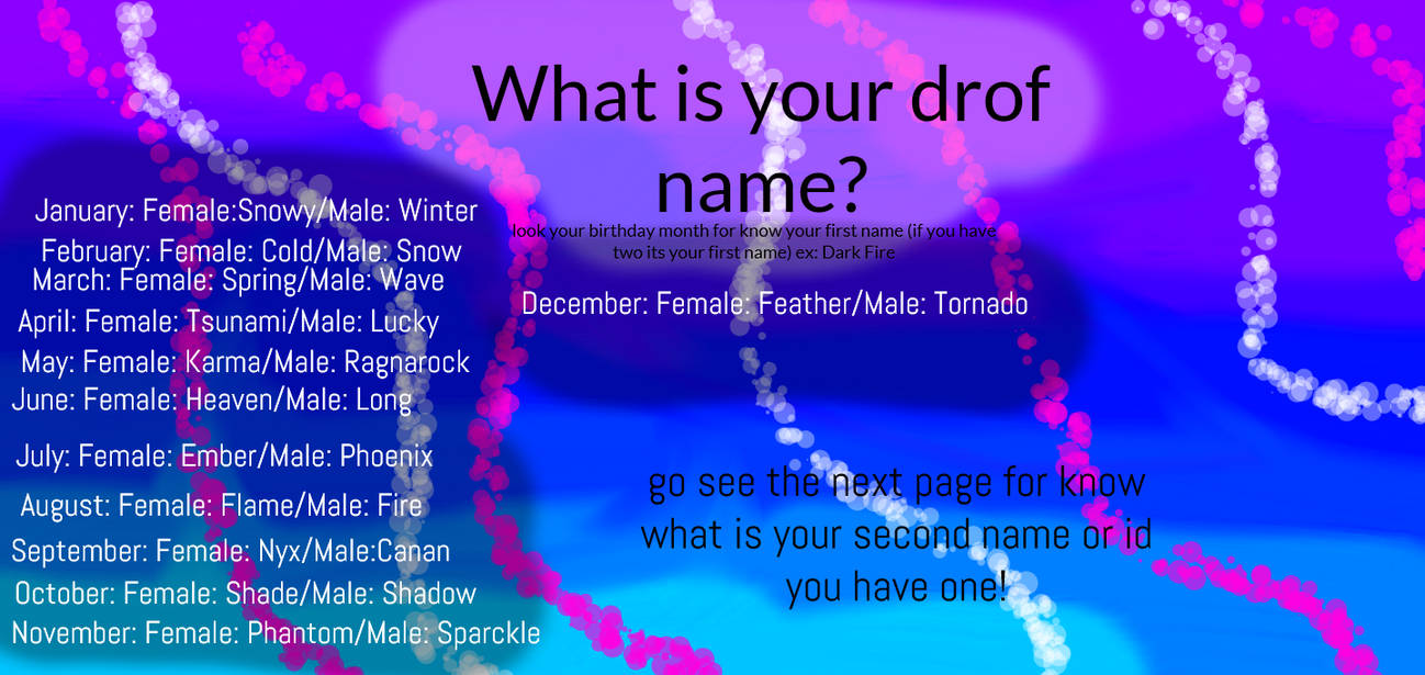 What is your drof name? by Zeira-Wolf on DeviantArt