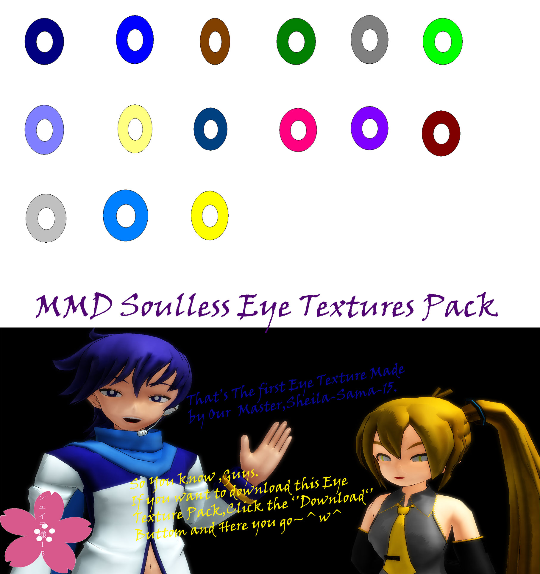 MMD - Soulless Eye Textures Pack [DL LINK] by Sheila-Sama-15 on DeviantArt