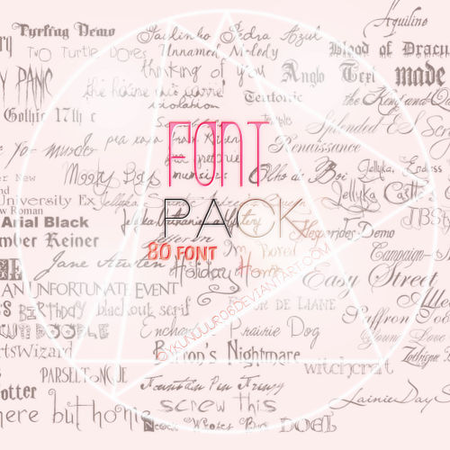 Font Pack -1- by Oykunuuur06 on DeviantArt