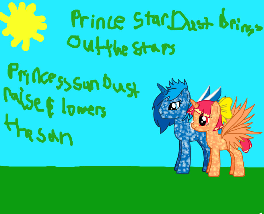 Prince Star Dust and Princess Sun Dust by GenerosityHeart on DeviantArt