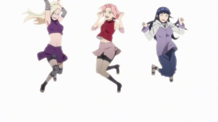 Sakura, Ino, and Hinata dancing by Jdueler11 on DeviantArt