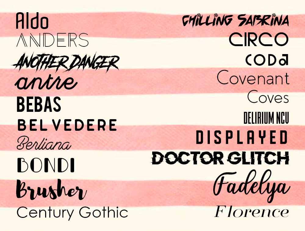 Top 20 fuentes parte 1 by Rareddeer on DeviantArt