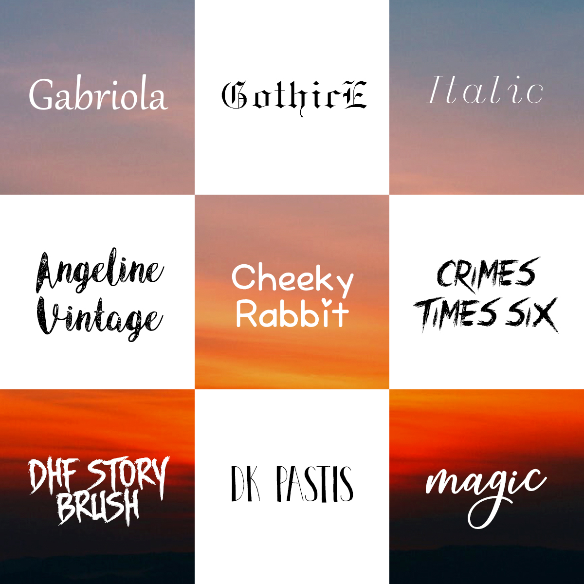 PACK 9 FONTS MIX pt 1 by rared deer by Rareddeer on DeviantArt