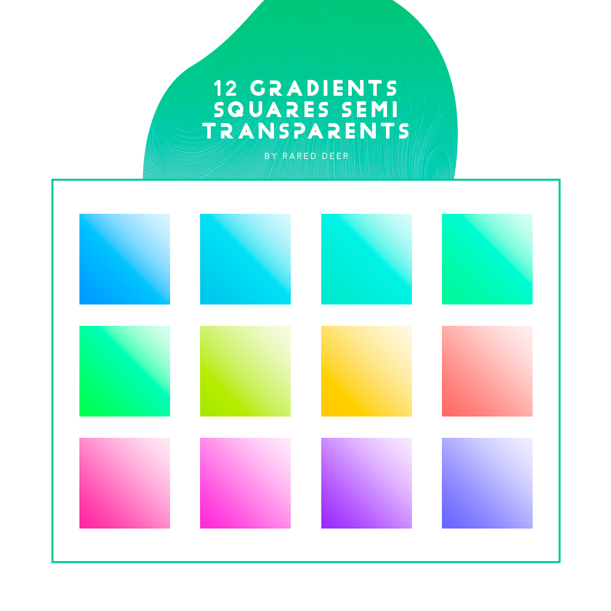 RENDERS GRADIENTS SQUARES by rared deer by Rareddeer on DeviantArt