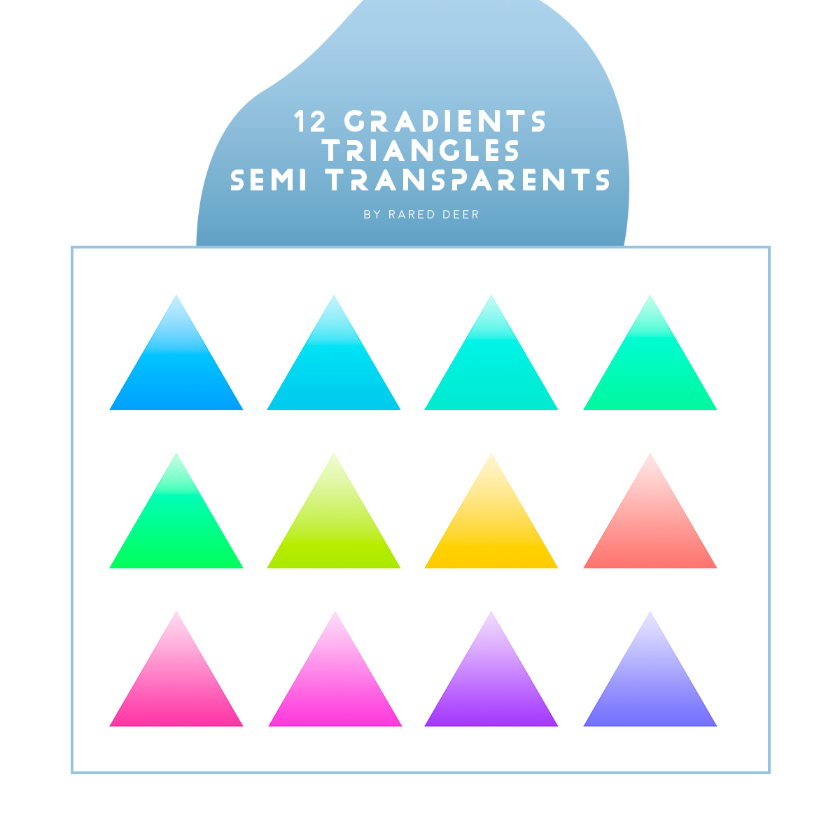 RENDERS GRADIENTS TRIANGLES by rared deer by Rareddeer on DeviantArt