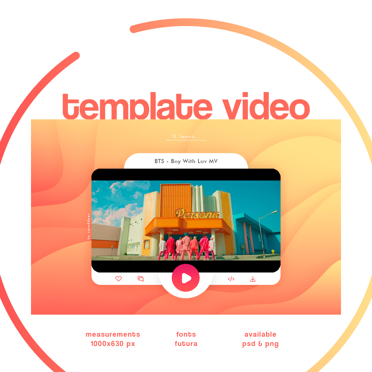 TEMPLATE VIDEO GIF N001 by rareddeer by Rareddeer on DeviantArt