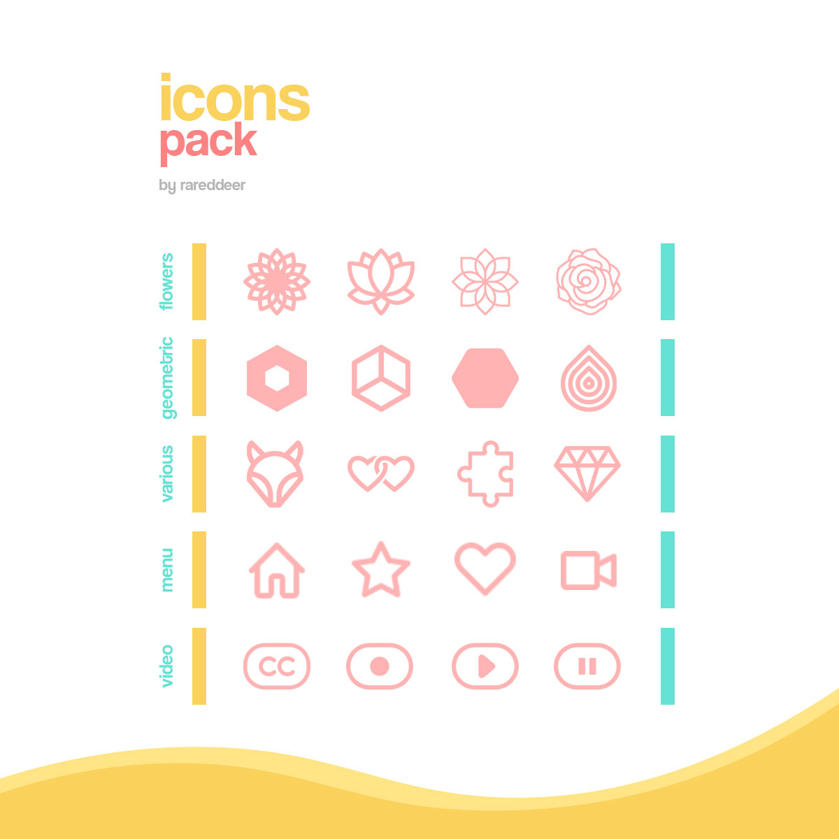 ICONS PACK 001 by rareddeer by Rareddeer on DeviantArt