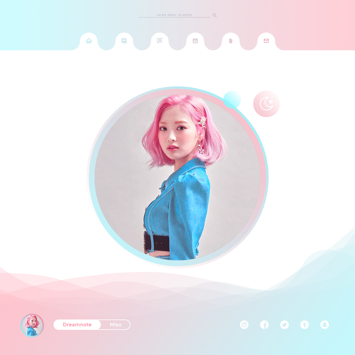 TEMPLATE PROFILE MUSE N001 by rareddeer by Rareddeer on DeviantArt