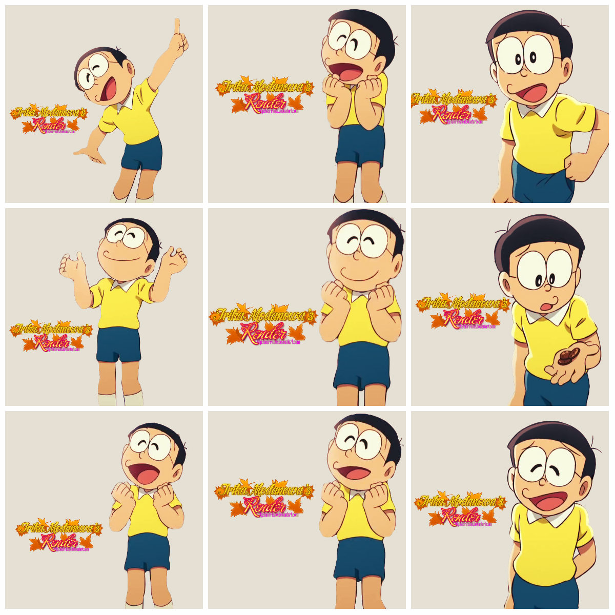 Pack-Render-Nobita-By-Irika by Akiri-kute on DeviantArt