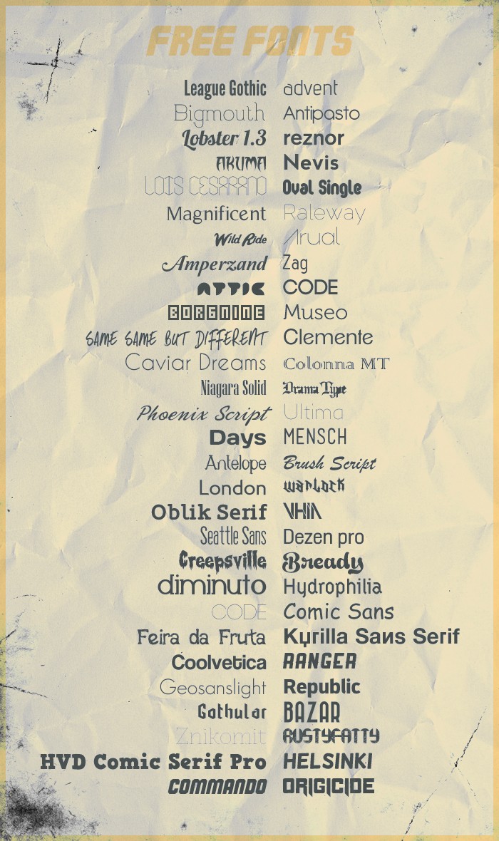 More Free Fonts by mariotullece on DeviantArt