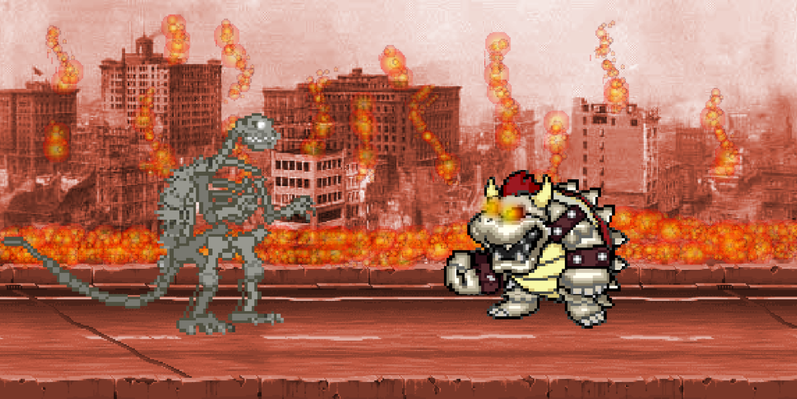 Ghost Godzilla vs Dry Koopzilla by CarioPaint on DeviantArt