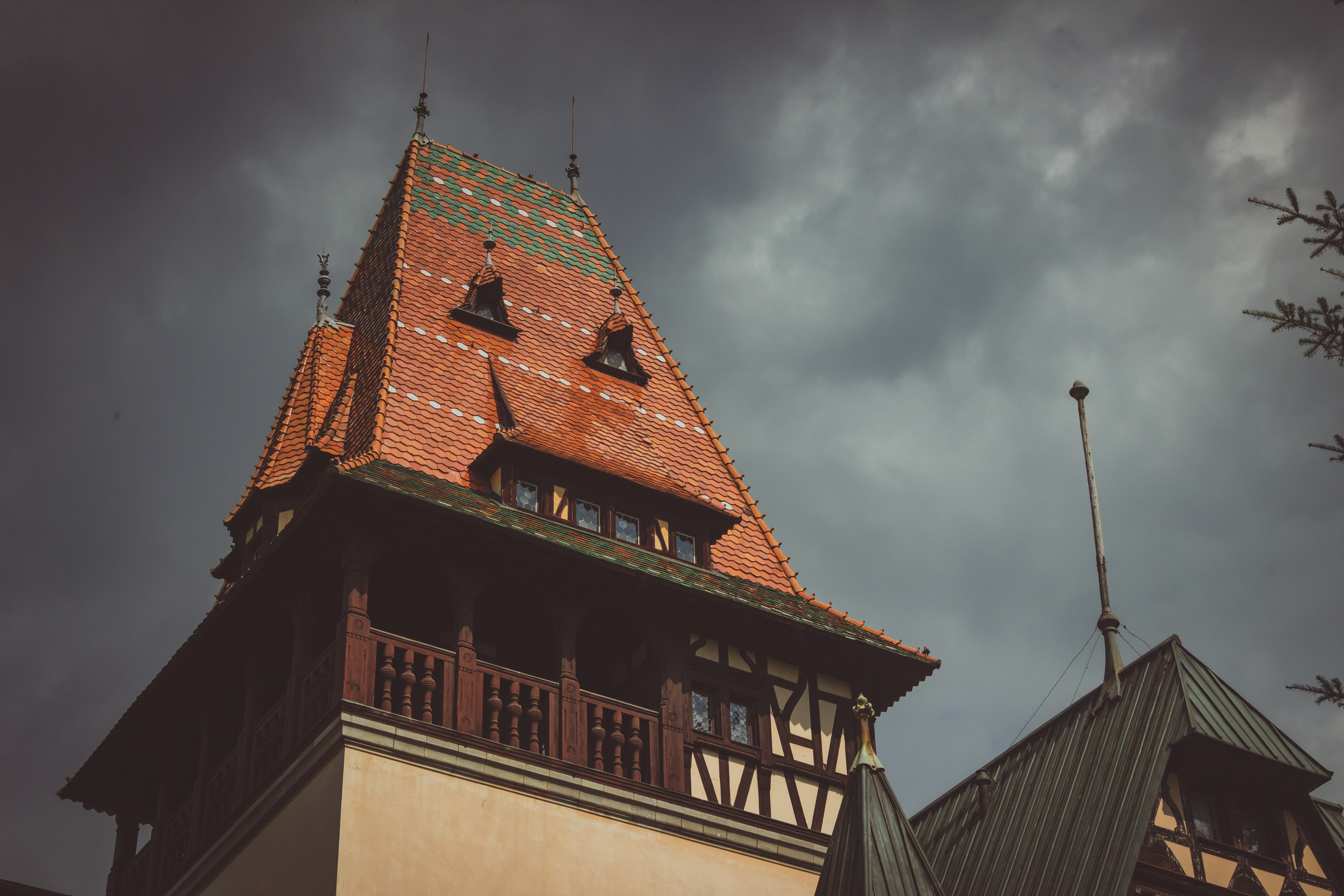 Pelisor castle rooftops by ReanimatedManX on DeviantArt