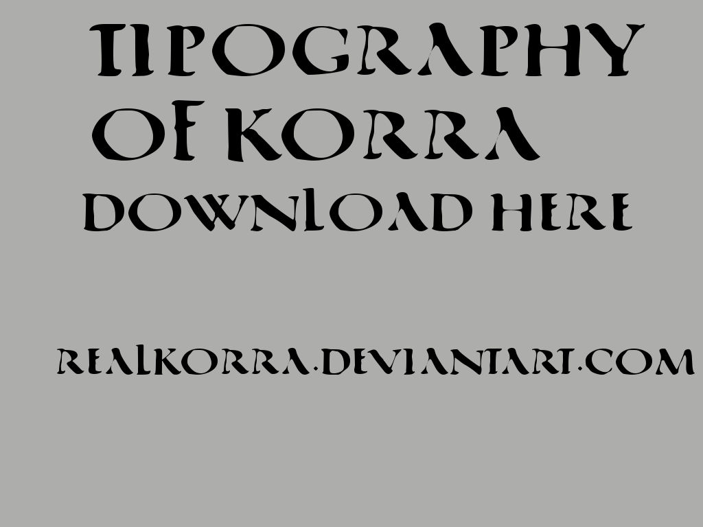 Avatar Font (161 Vergilius-Regular) by RealKorra by RealKorra on DeviantArt