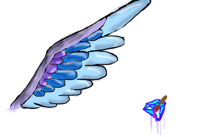 Cool wing by diamondpaintbrush on DeviantArt