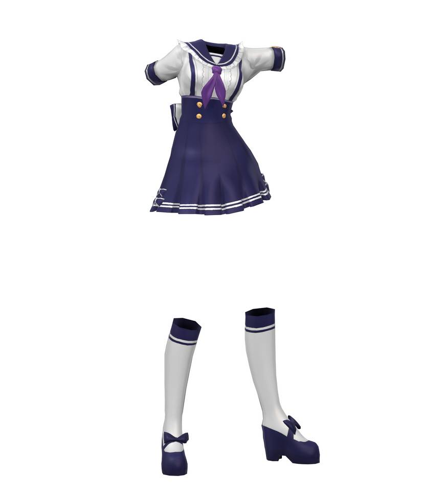 School Sailor Outfit (rigged) by GPMMD on DeviantArt
