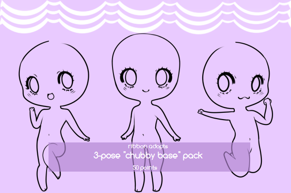 Chubby Base [P2U Pack] by ribbon-adopts on DeviantArt