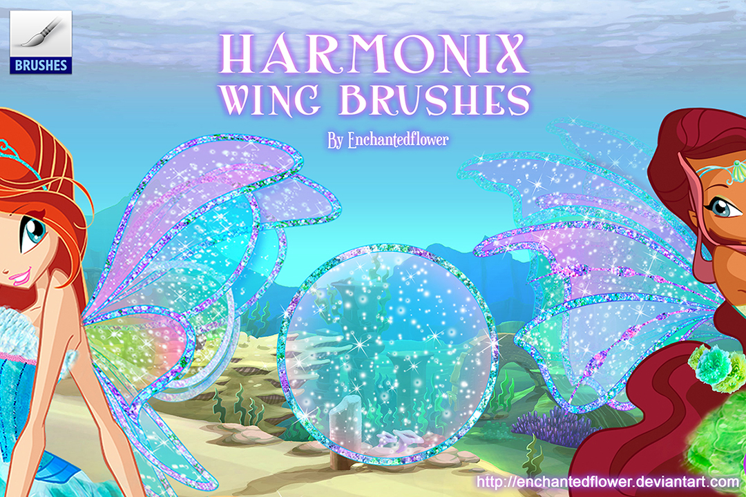 Harmonix Wing Brushes by Enchantedflower on DeviantArt