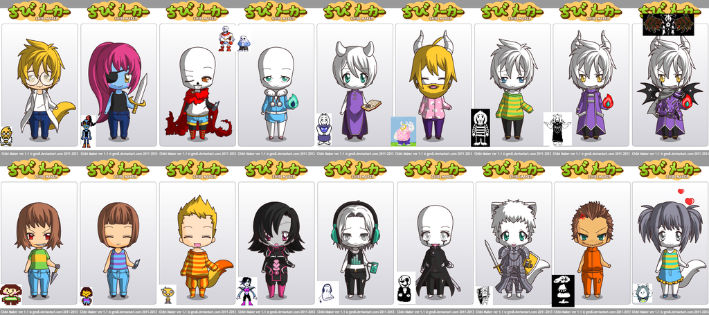 undertale chibi characters by blits2002 on DeviantArt