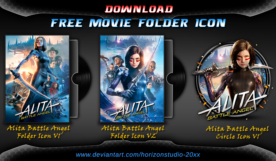 Alita Battle Angel (2019) Folder Icon Pack by HorizonStudio-20xx on ...