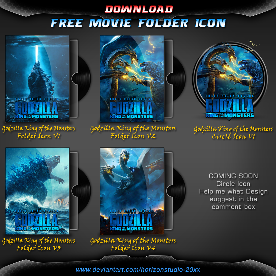 Godzilla (2019) Folder Icon Pack by HorizonStudio-20xx on DeviantArt