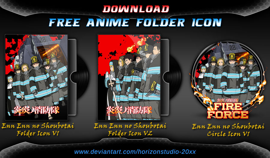 Enn Enn no Shoubotai Folder Icon Pack by HorizonStudio-20xx on DeviantArt