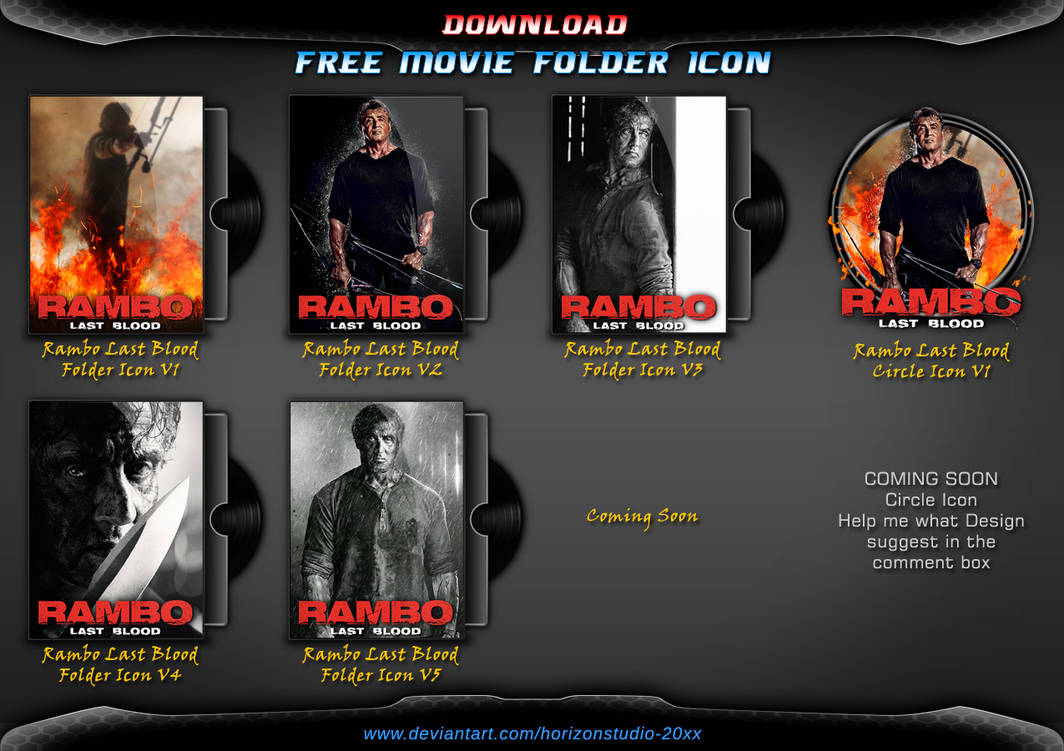 Rambo Last Blood (2019) Folder Icon Pack by HorizonStudio-20xx on ...