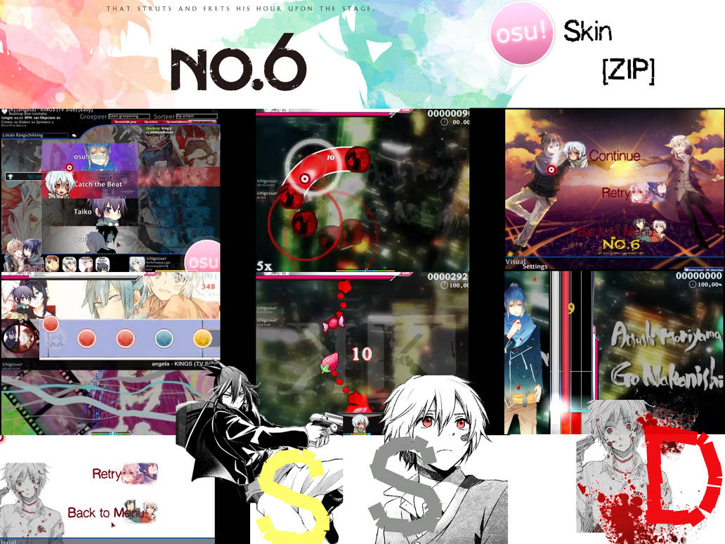 No. 6 Osu! Skin [ZIP] by Allen-WalkerDGrayMan on DeviantArt