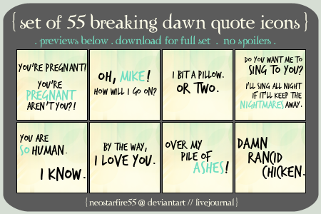 .55 breaking dawn quote icons. by Neostarfire55 on DeviantArt