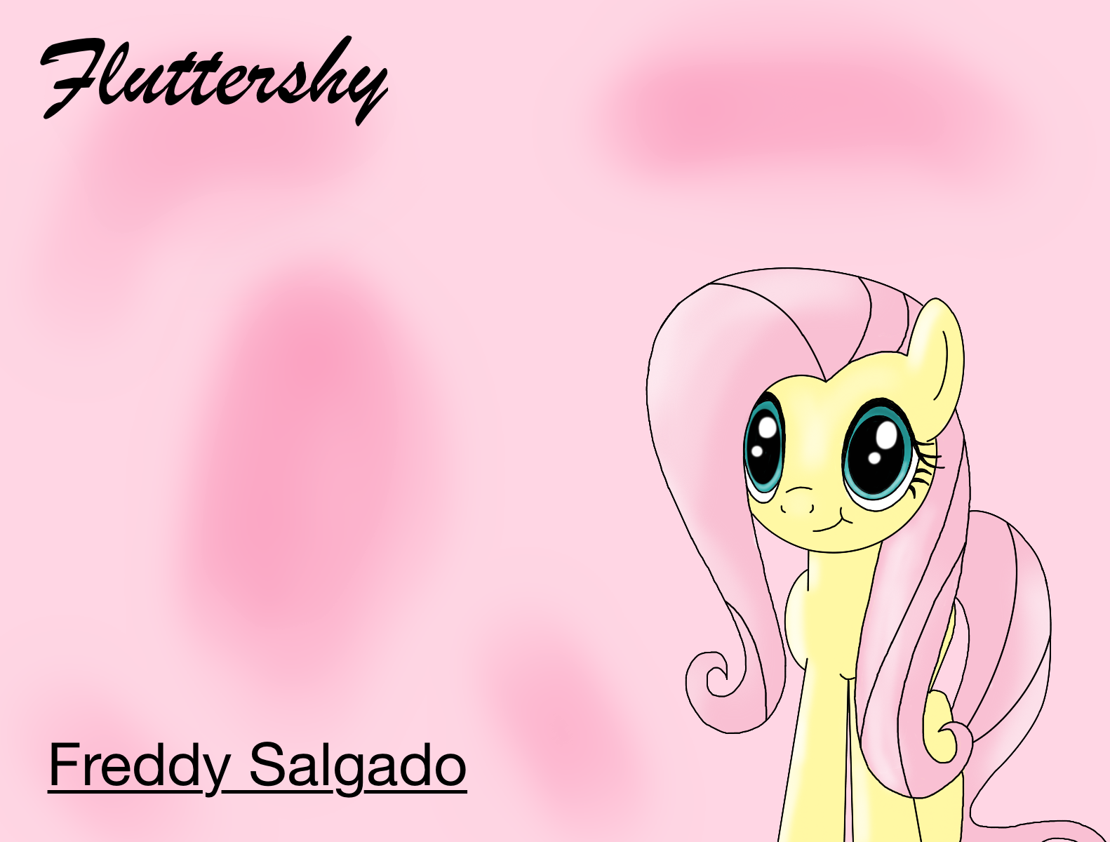 Fluttershy drawing by Freddygbaf on DeviantArt