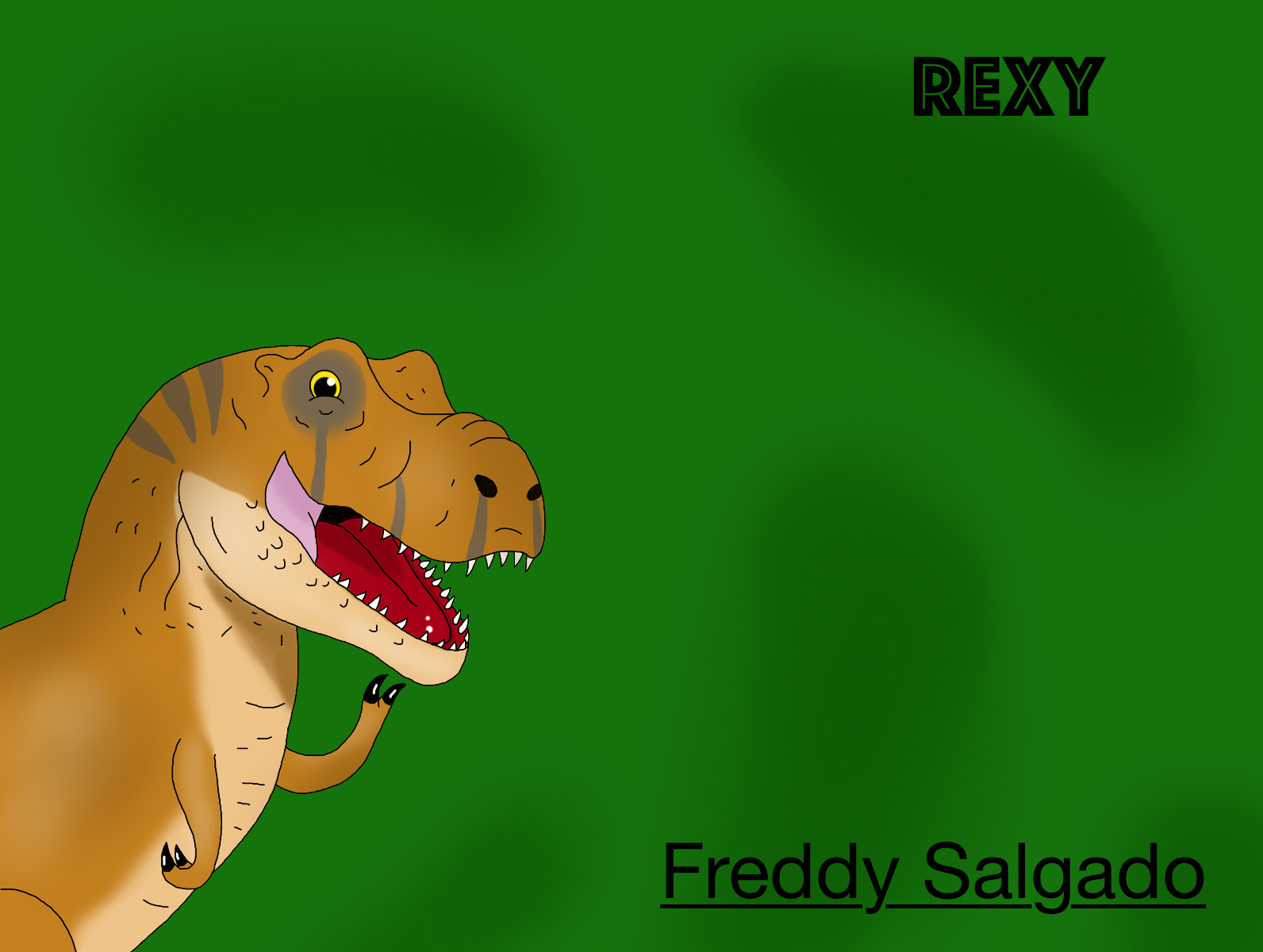 Rexy drawing by Freddygbaf on DeviantArt