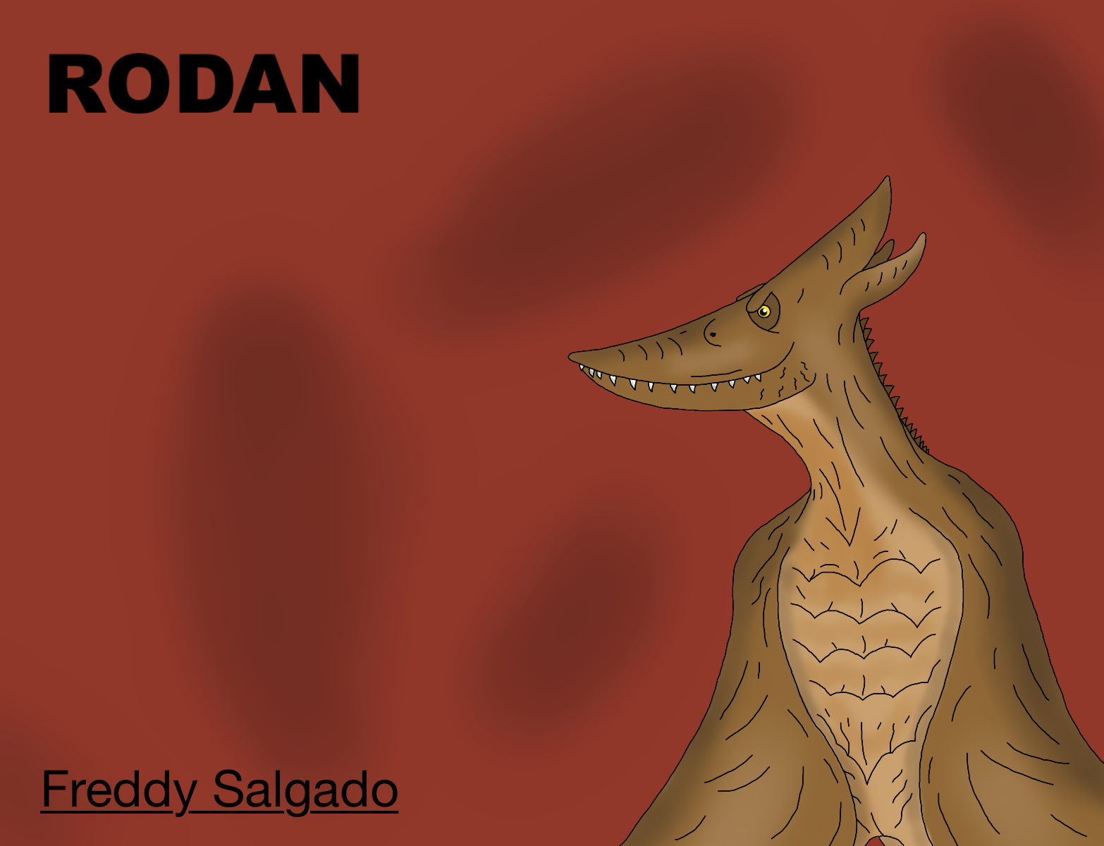 Rodan drawing by Freddygbaf on DeviantArt