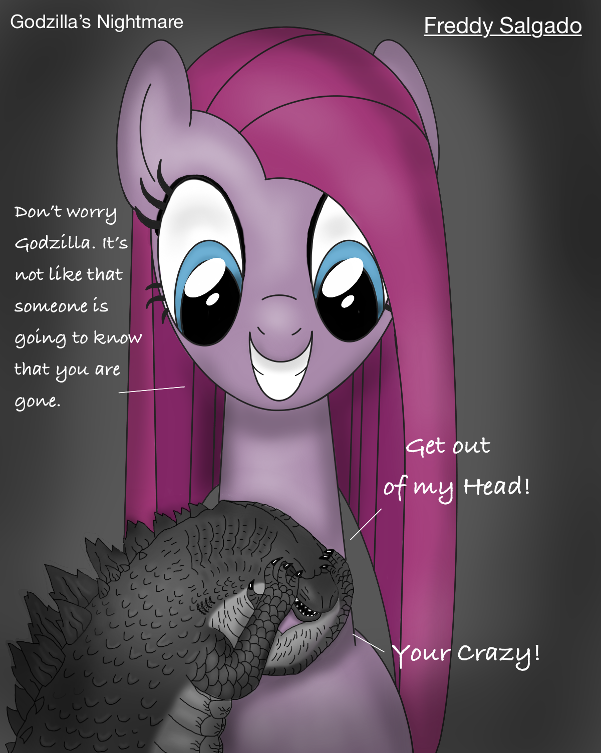 Godzilla's nightmare drawing by Freddygbaf on DeviantArt