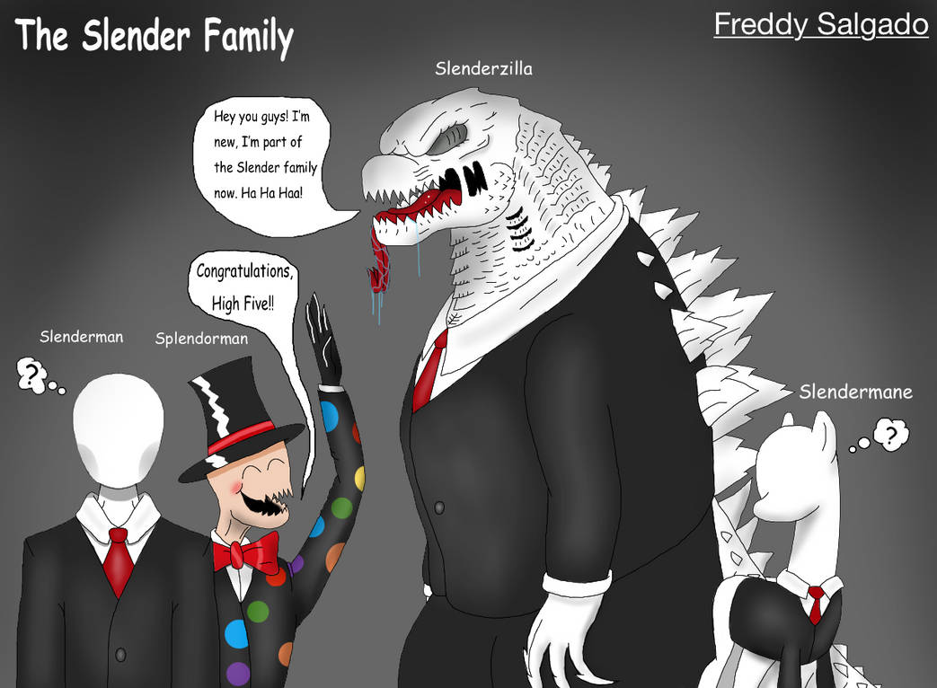 The Slender family drawing by Freddygbaf on DeviantArt