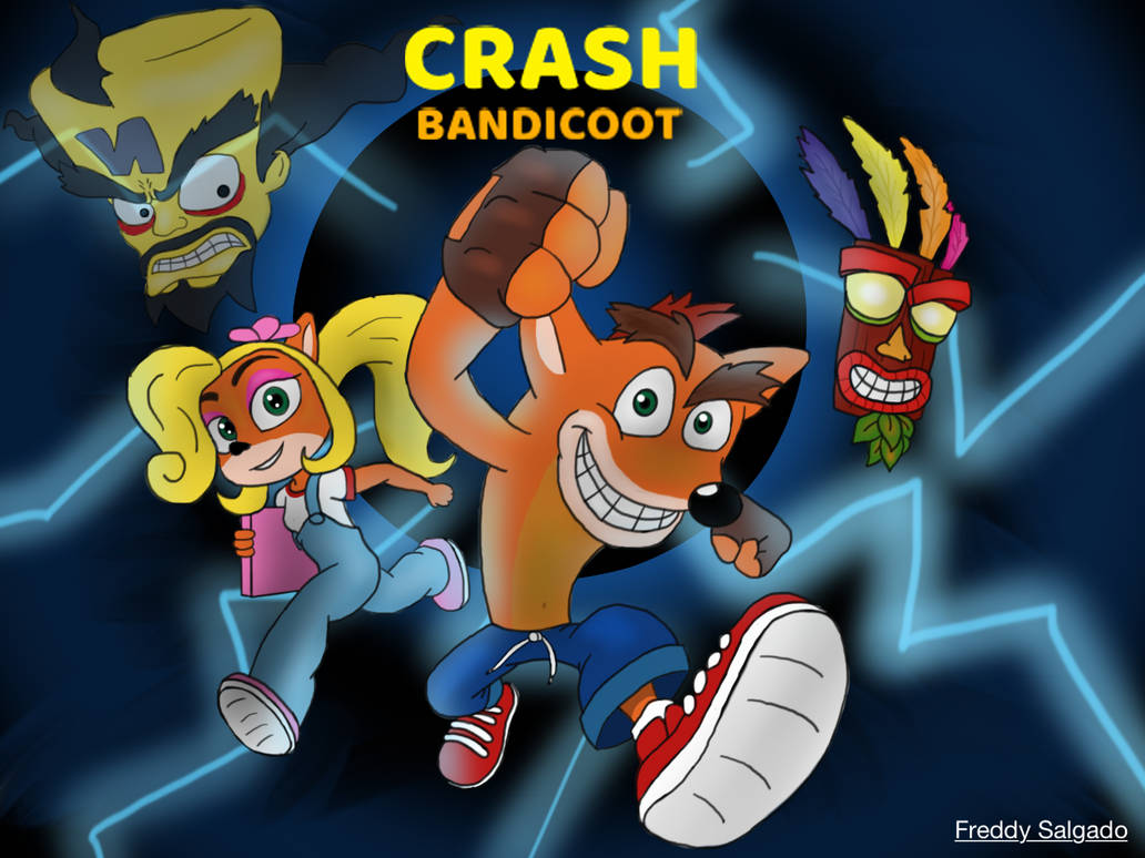 Crash Bandicoot drawing by Freddygbaf on DeviantArt