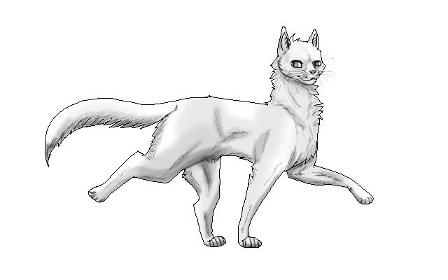 Lanky Cat Lineart by Masked-Massacre on DeviantArt