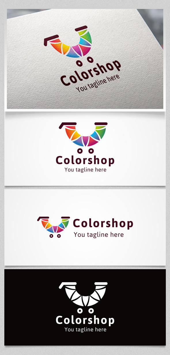 Free logo template. Colorshop Logo by BigKindCat on DeviantArt