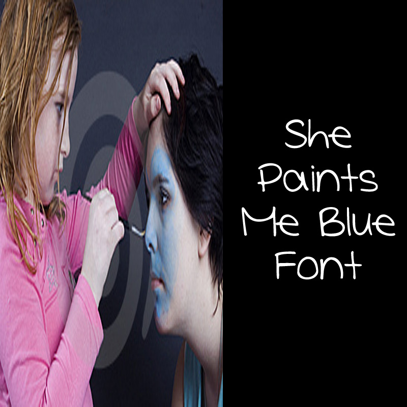 She Paints Me Blue Font by DaayaEditions on DeviantArt