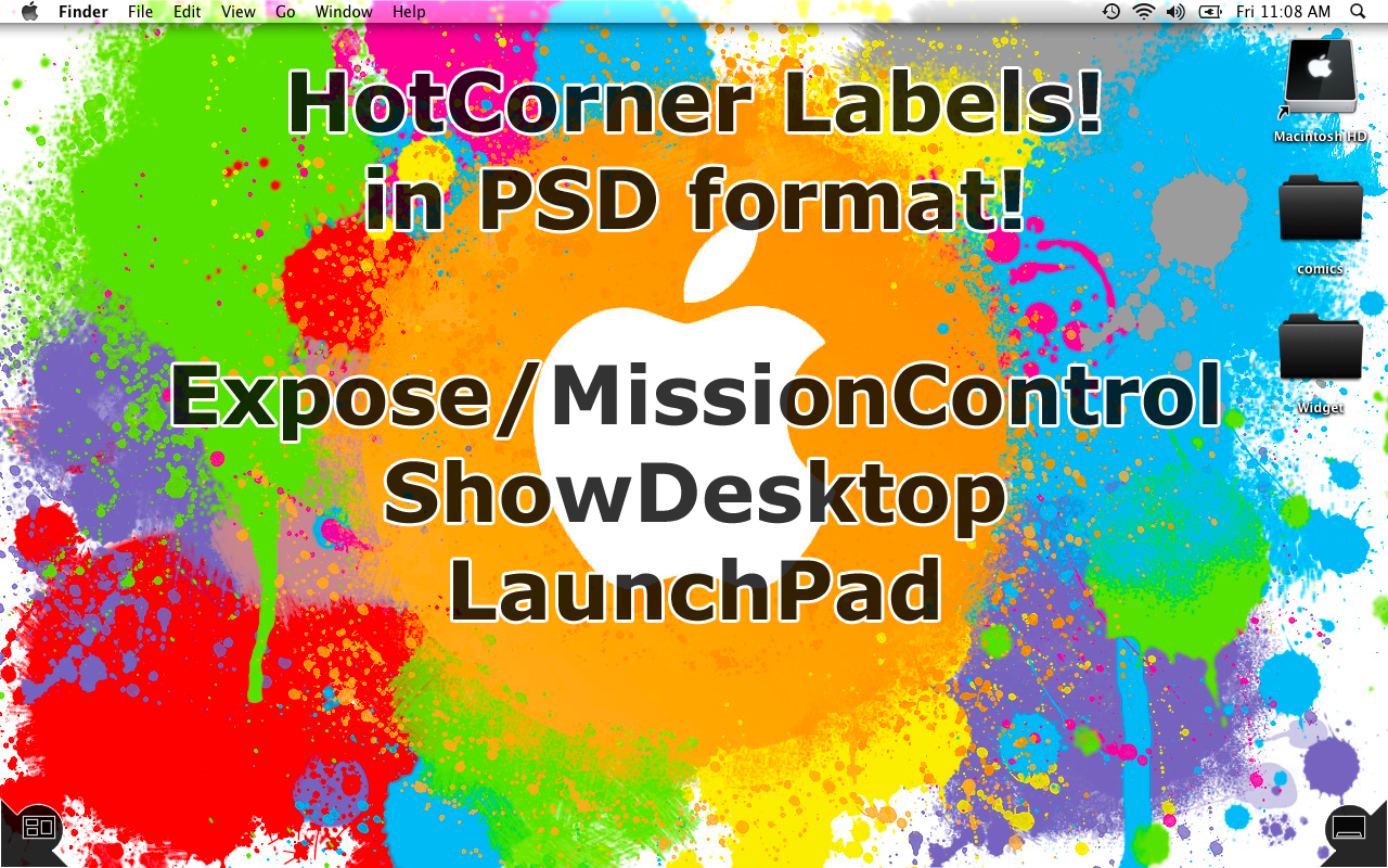 Hot Corner Labels by Necro949445 on DeviantArt