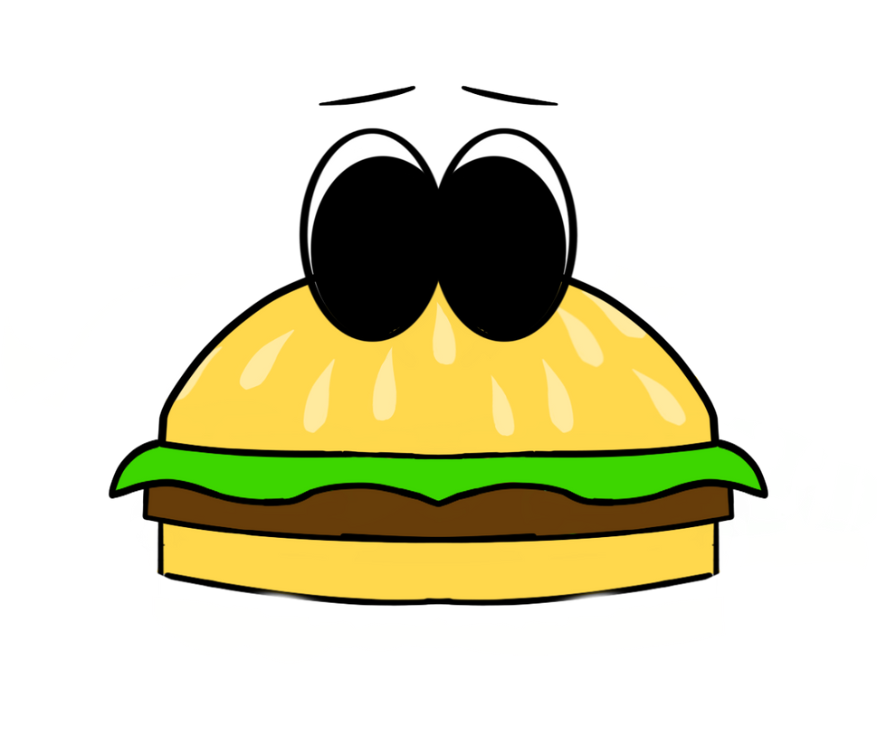 Sad Hamburger by WolfBloodArts on DeviantArt