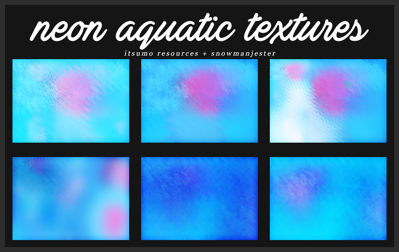 Neon Aquatic Texture Pack by snowmanjester on DeviantArt