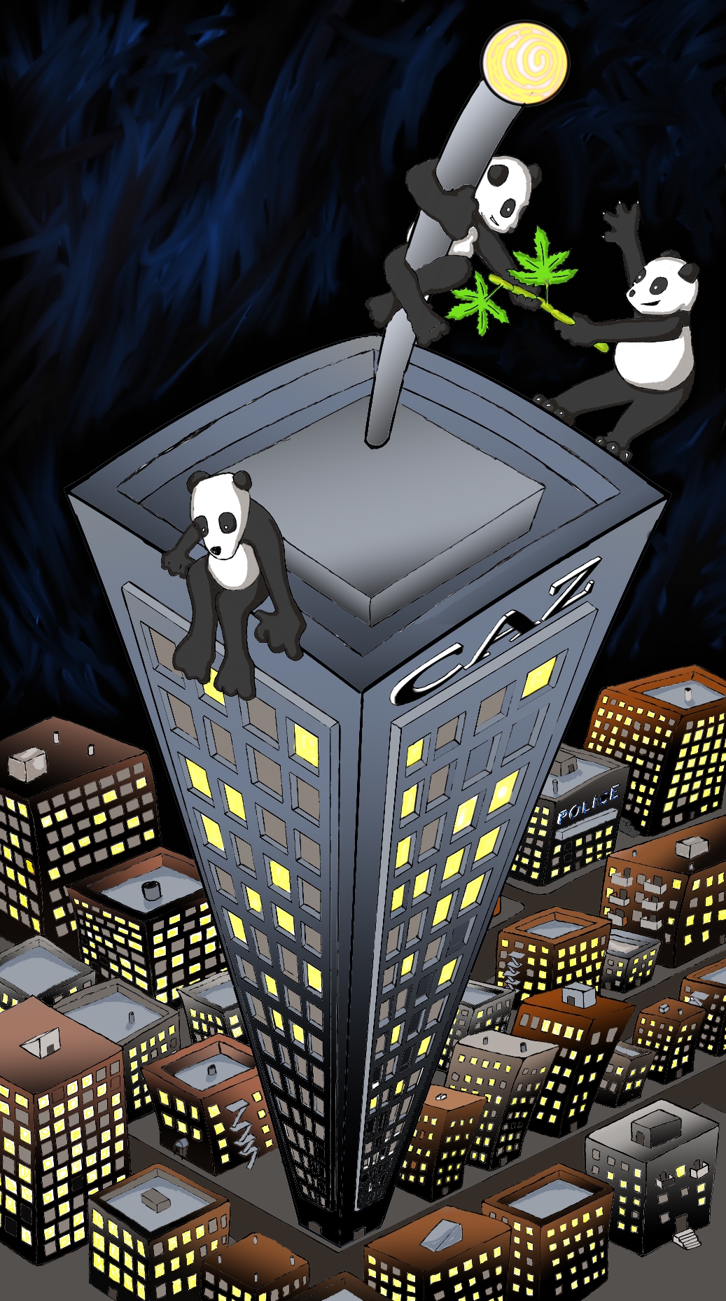 Panda Tower by Dusty-Logic-Studio on DeviantArt