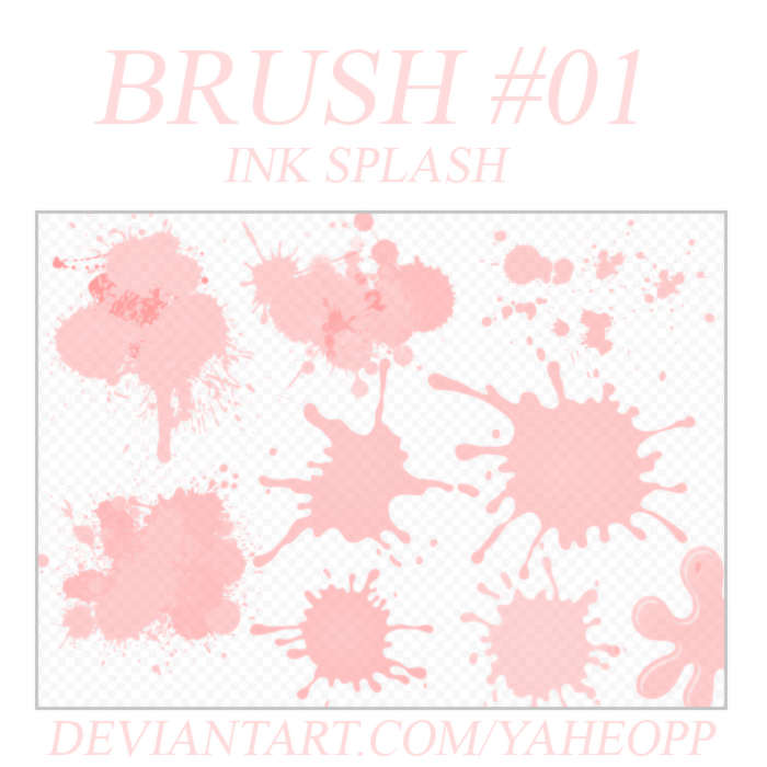 Brushes Ink Splash #01 by yaheopp on DeviantArt