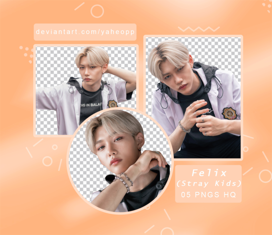 Pack png 03 // Felix (Stray Kids) by yaheopp on DeviantArt