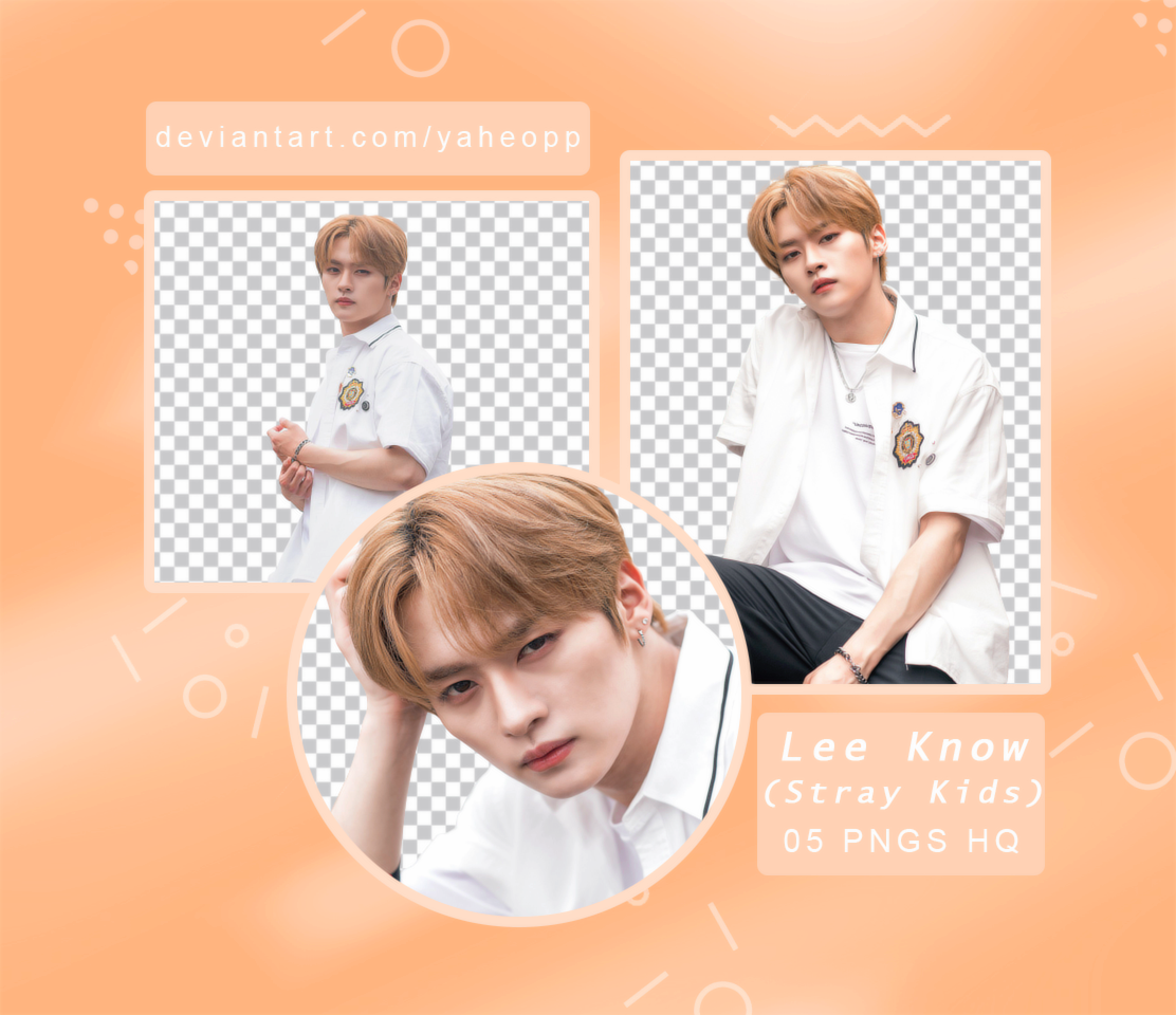 Pack png 06 // Lee Know (Stray Kids) by yaheopp on DeviantArt