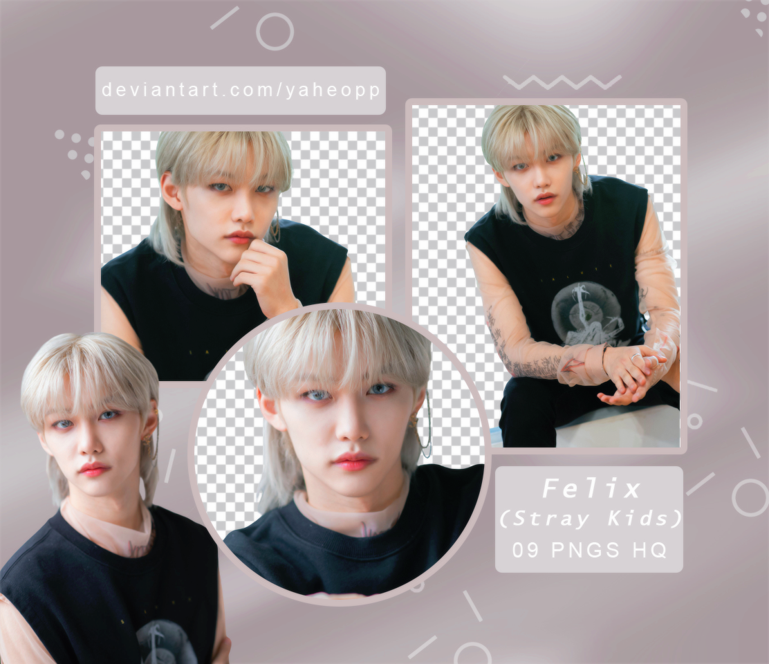 Pack png 10 // Felix (Stray Kids) by yaheopp on DeviantArt