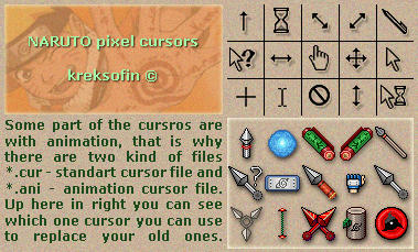 NARUTO cursors by KreksofinArt on DeviantArt