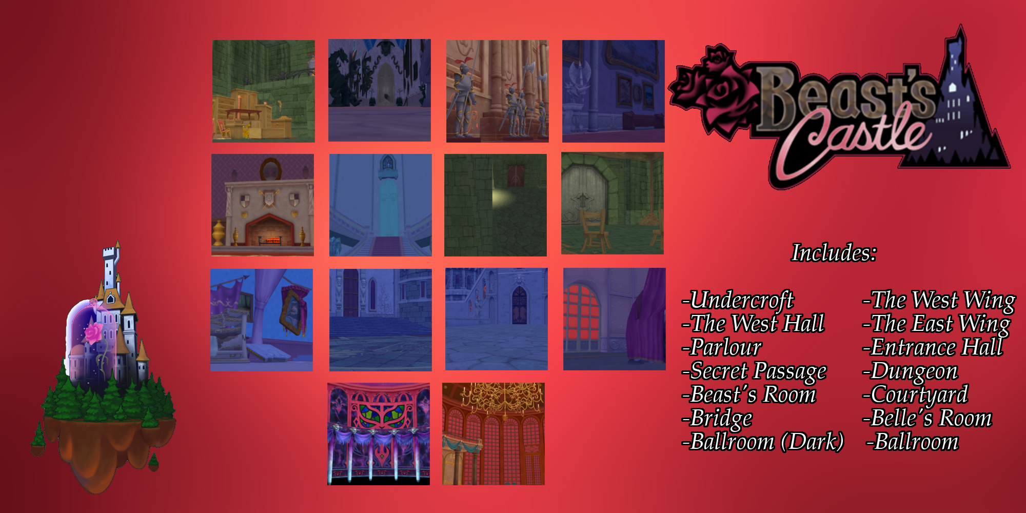 Beast's Castle Stages DL by crystalwingskeyblade on DeviantArt