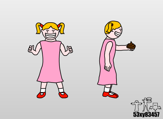 ''Found some poo'' girl animated (DV) by 53xy83457 on DeviantArt