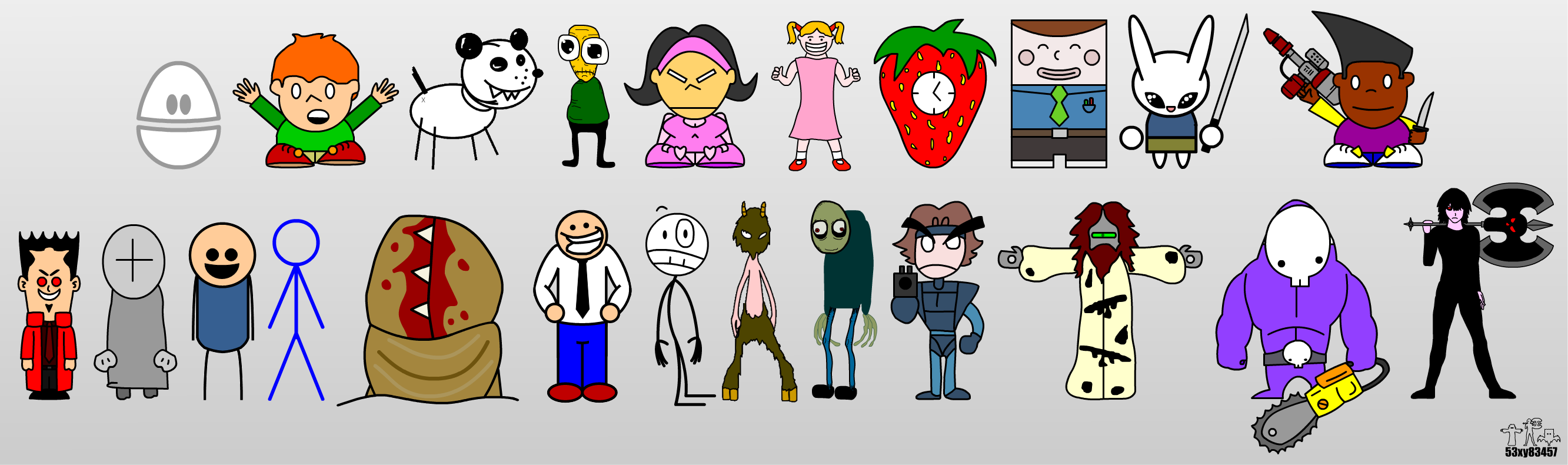 Newgrounds Characters animated 2 by 53xy83457 on DeviantArt